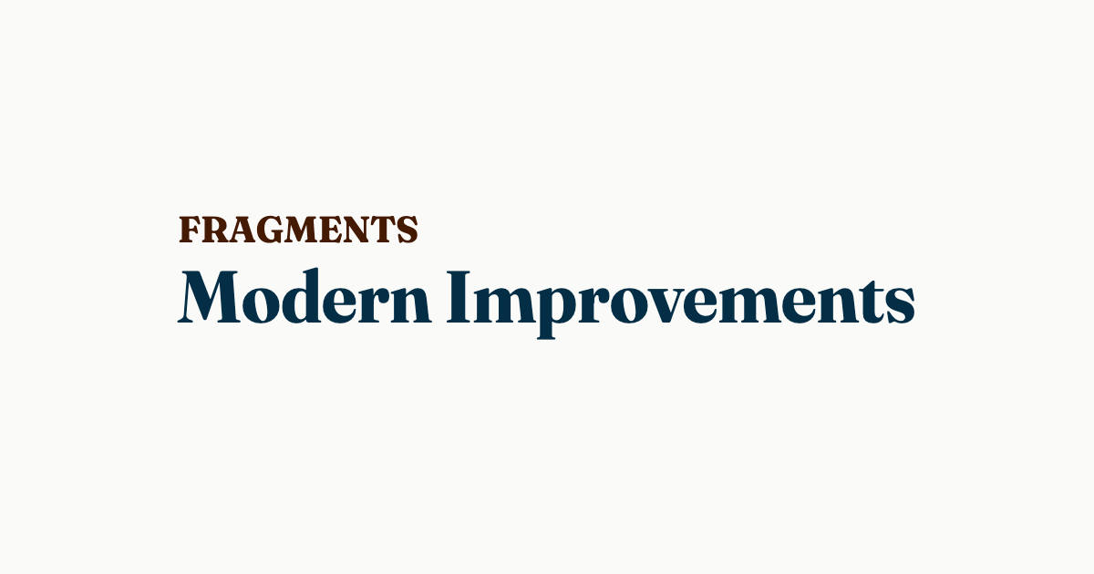 Modern Improvements | Will Schenk