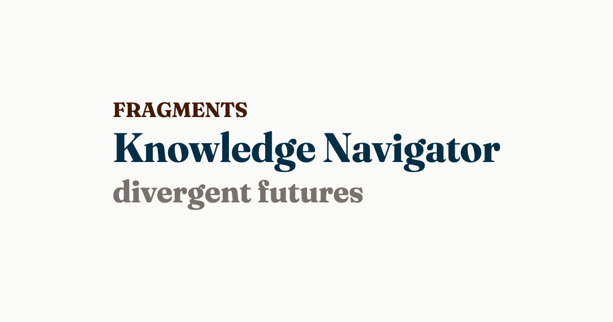 Knowledge Navigator | Will Schenk