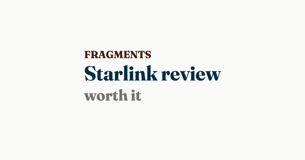 Starlink review | Will Schenk