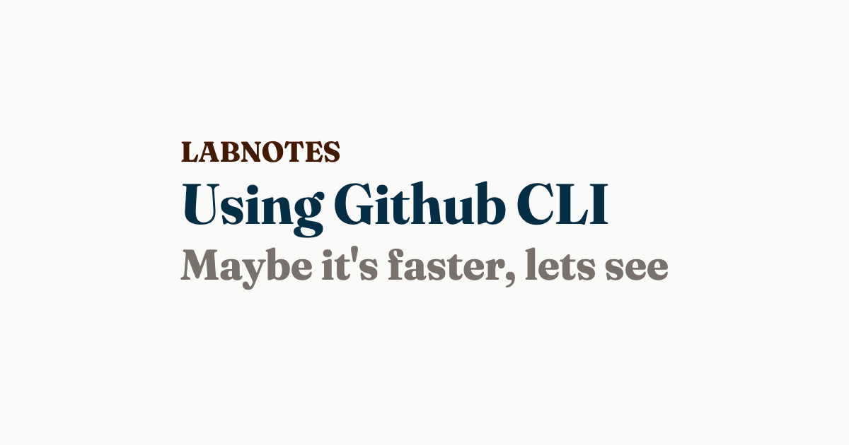 Using Github CLI | Will Schenk